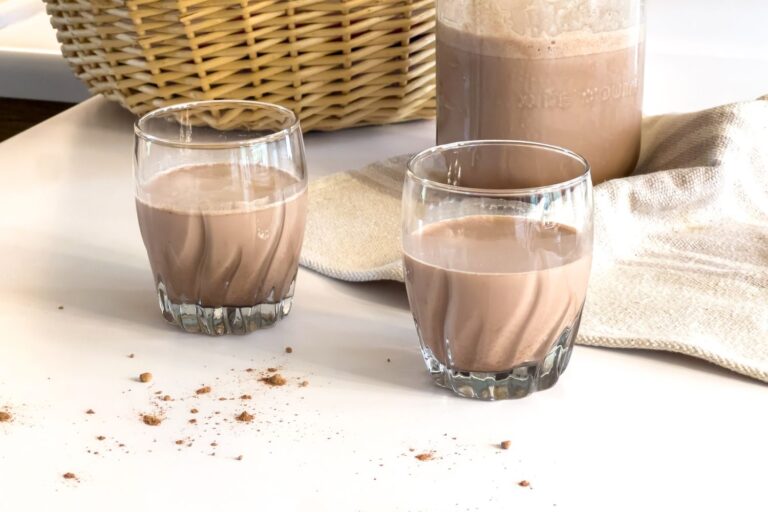 Healthy 3-Ingredient Chocolate Milk | Every Purpose Home